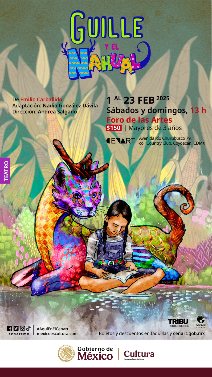 Guille y el Nahual de Emilio Carballido en el CENART – VIVE & COMENTA